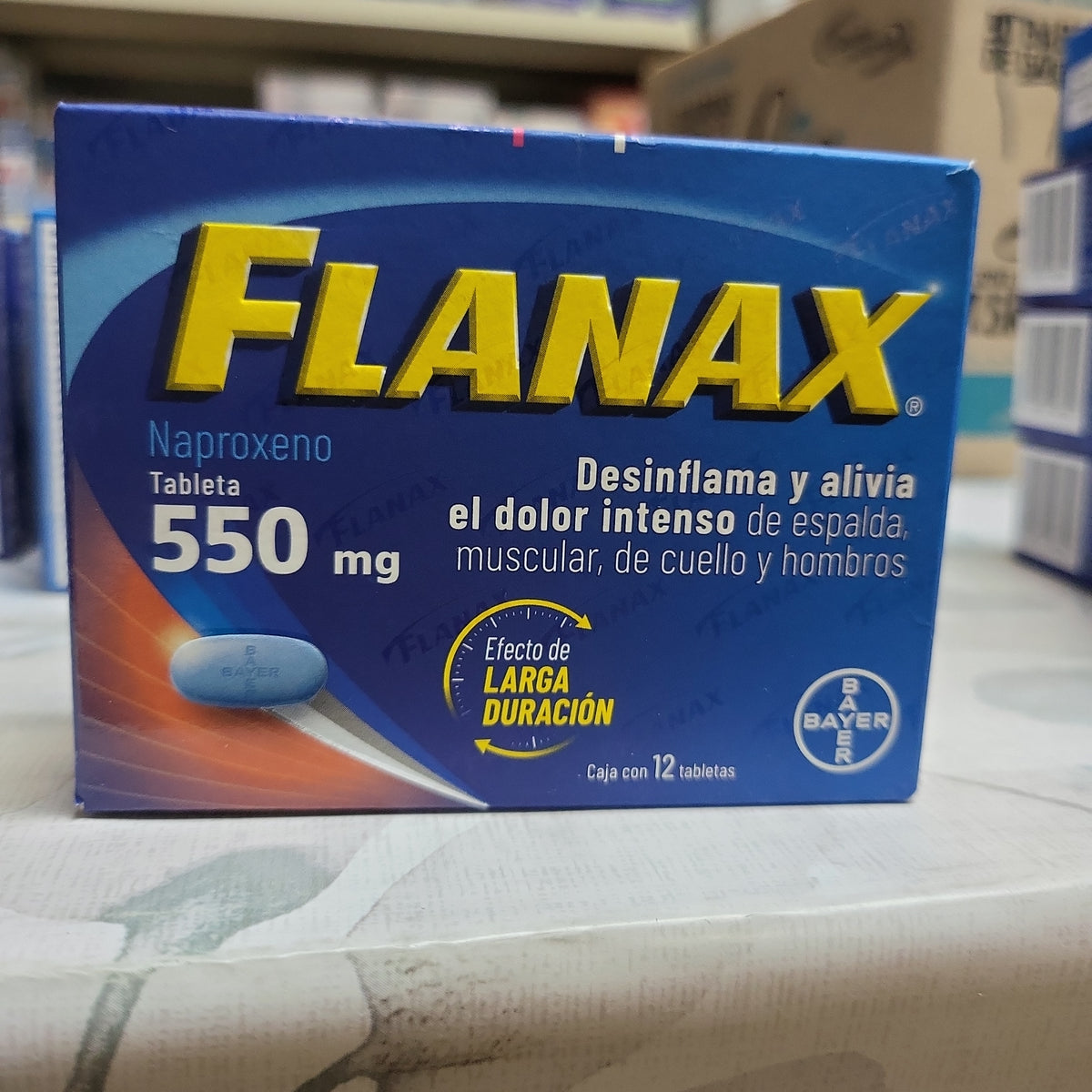 Flanax 550 12 tabletas – Ramirez Health and Beauty